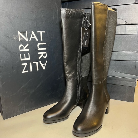 Naturalizer | Shoes | Brand New Naturalizer Black Brent Leather Boots ...